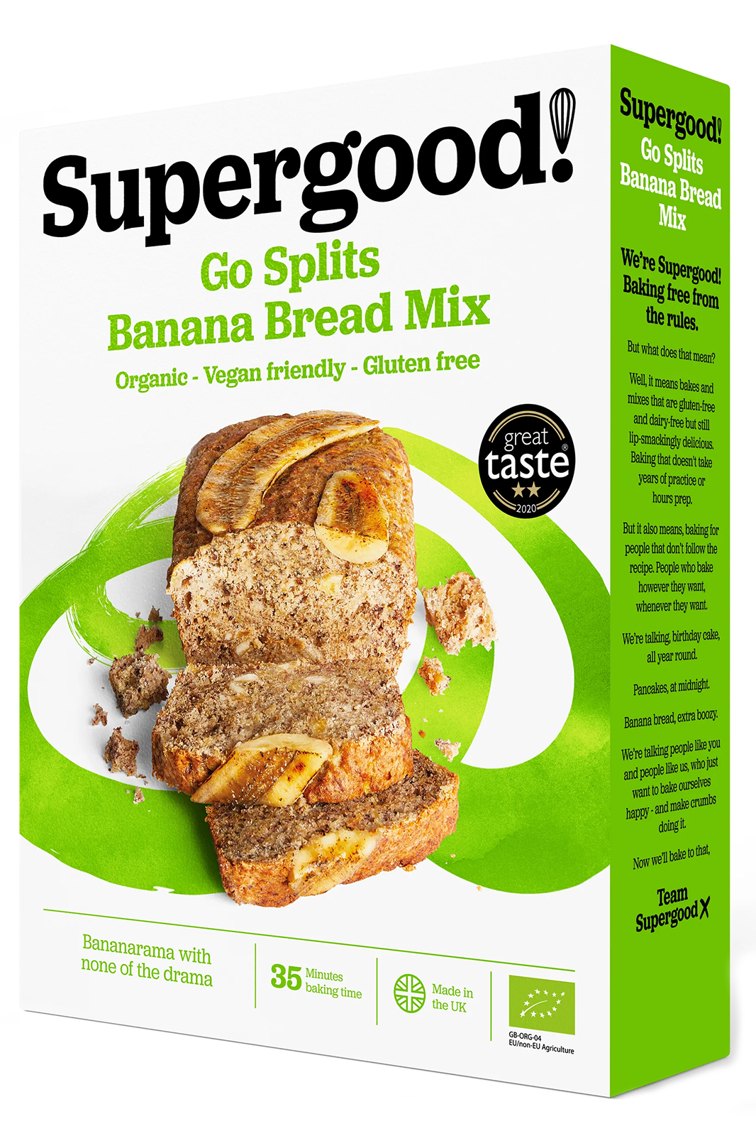 Go Splits Banana Bread Mix 250g (Supergood!) | Healthy Supplies