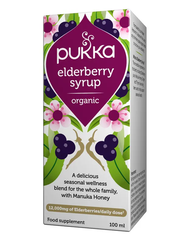 Organic Elderberry Syrup 100ml (Pukka) | Healthy Supplies