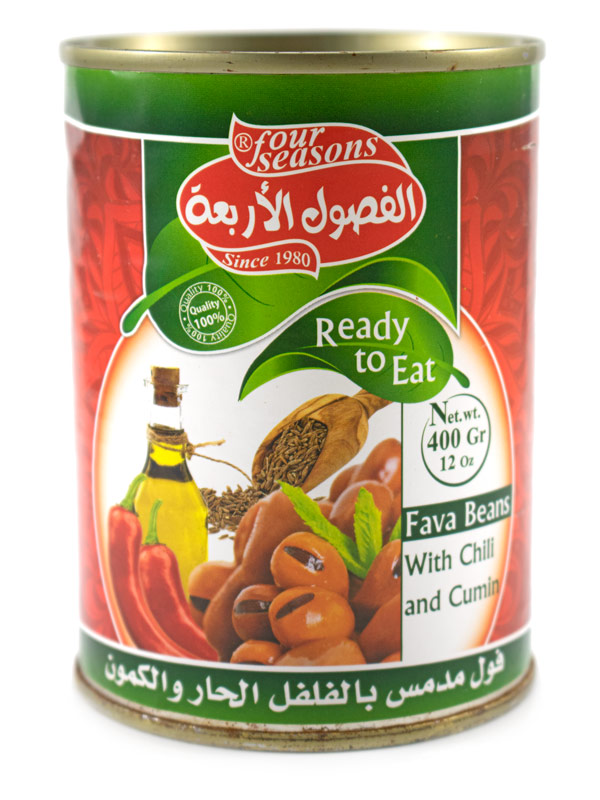 Fava Beans with Chilli and Cumin 400g (Four Seasons) | Healthy Supplies