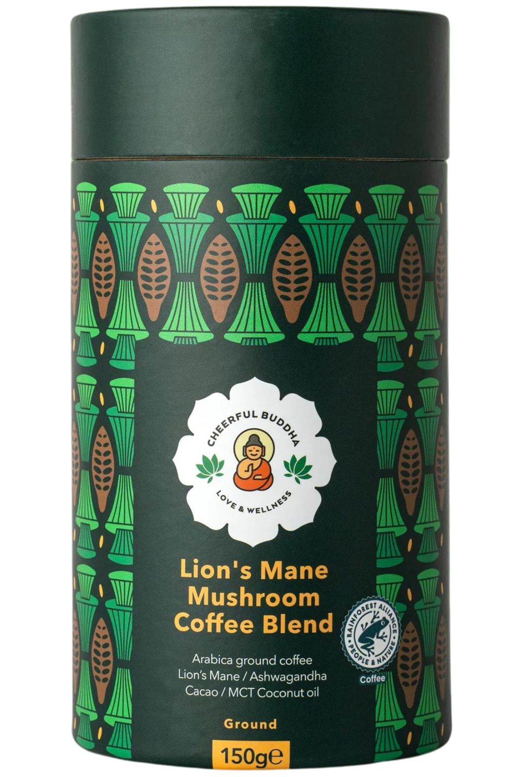 Lion's Mane Mushroom Coffee Blend 150g (Cheerful Buddha) | Healthy Supplies