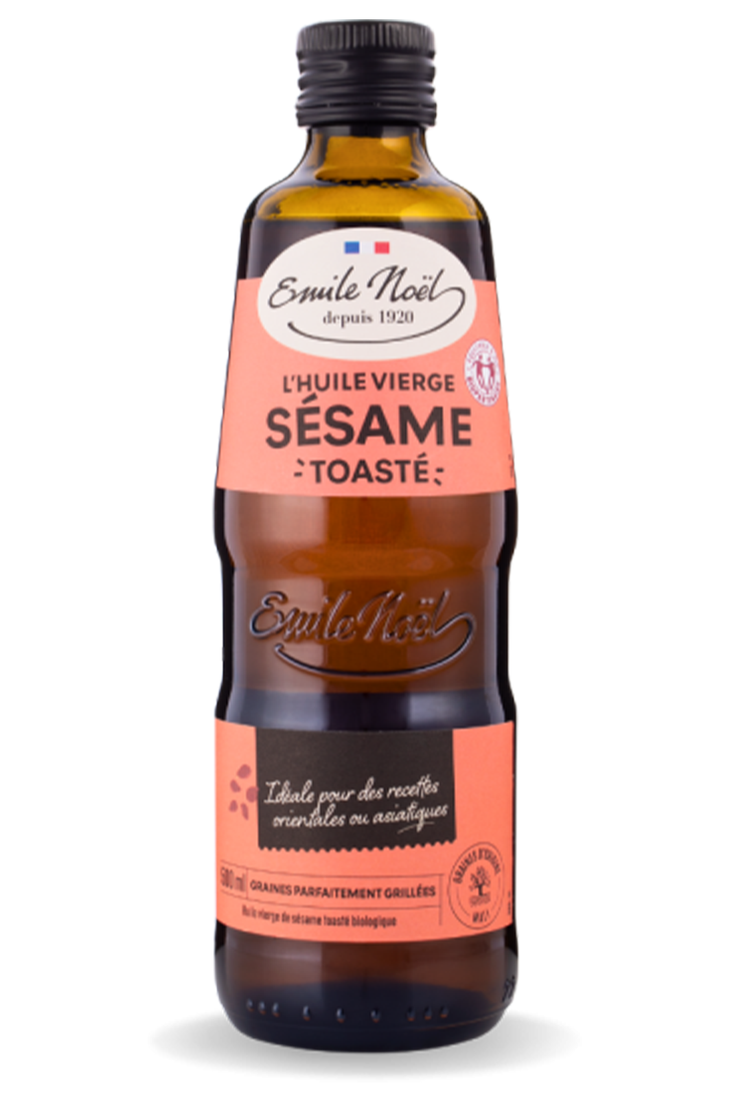Organic Fairtrade Virgin Toasted Sesame Oil 250ml (Emile Noel) | Healthy Supplies
