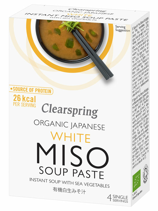 White Miso Soup Paste, Organic 4 x 15g (Clearspring) | Healthy Supplies