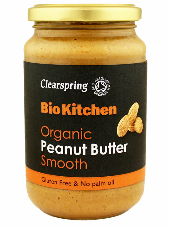 Smooth Peanut Butter, Organic 350g (Clearspring) | Healthy Supplies