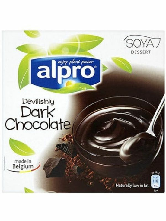 Dark Chocolate Soya Dessert 4 x 125g (Alpro) | Healthy Supplies