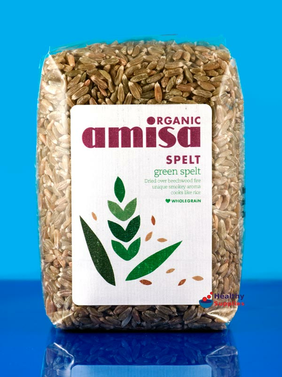 Wholegrain Green Spelt, Organic 500g (Amisa) | Healthy Supplies