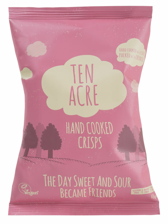 Sweet & Sour Flavour Potato Crisps 40g (Ten Acre) | Healthy Supplies