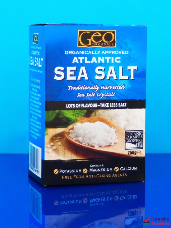 Atlantic Sea Salt Crystals, Organically Approved 250g (Geo Organics ...