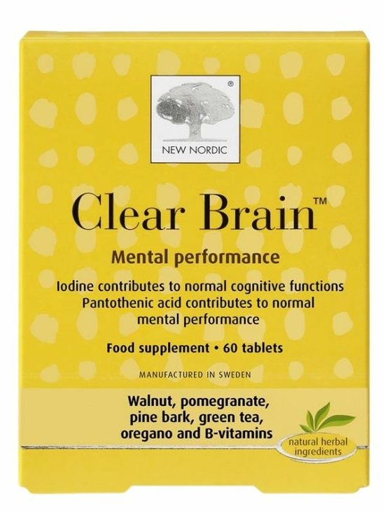 Clear Brain 60 tablets (New Nordic) | Healthy Supplies