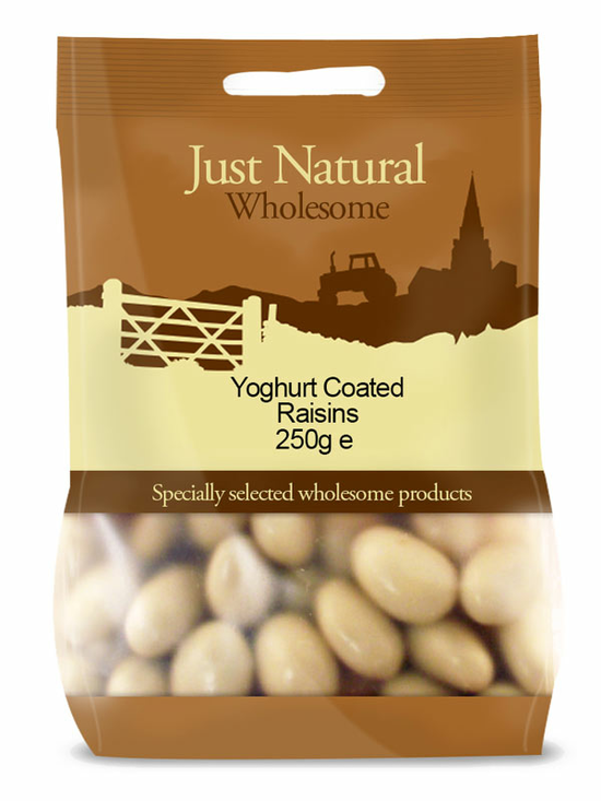 Yoghurt Coated Raisins 250g (Just Natural Wholesome) | Healthy Supplies