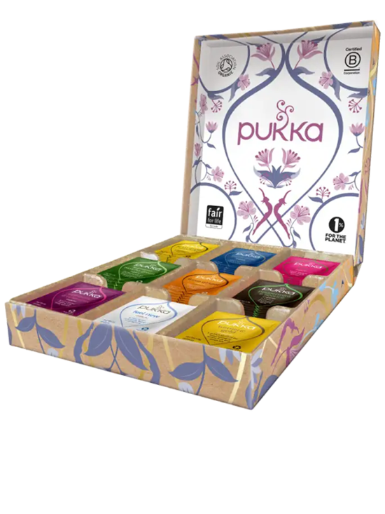 Organic Tea Selection Box, 45 Sachets (Pukka) | Healthy Supplies