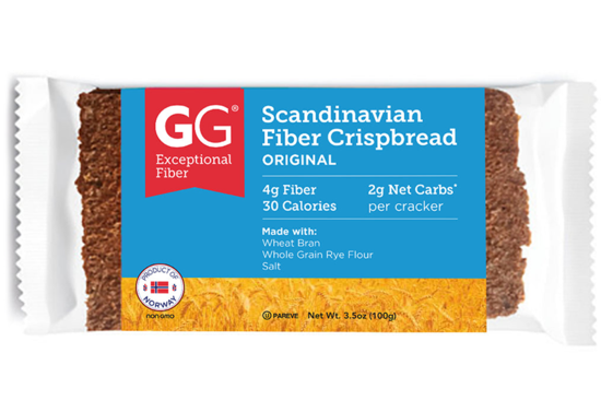 Scandinavian Fiber Crispbread Original 100g (GG Exceptional Fiber ...