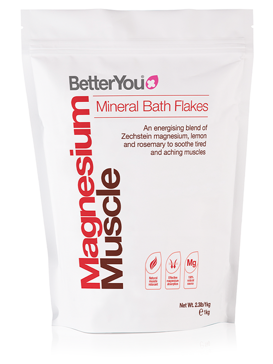 Magnesium Muscle Bath Flakes 1kg (BetterYou) | Healthy Supplies