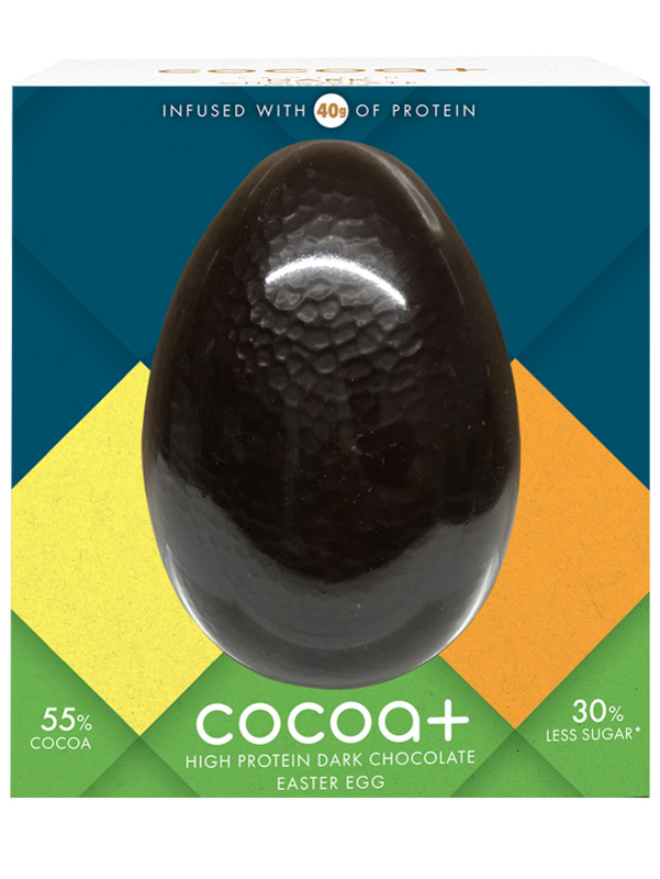 High Protein Dark Chocolate Easter Egg 150g (Cocoa Plus) | Healthy Supplies