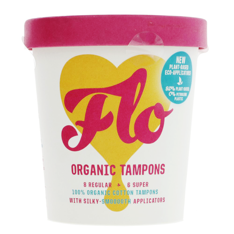 Organic Eco-Applicator Tampons 14 (Here We Flo) | Healthy Supplies