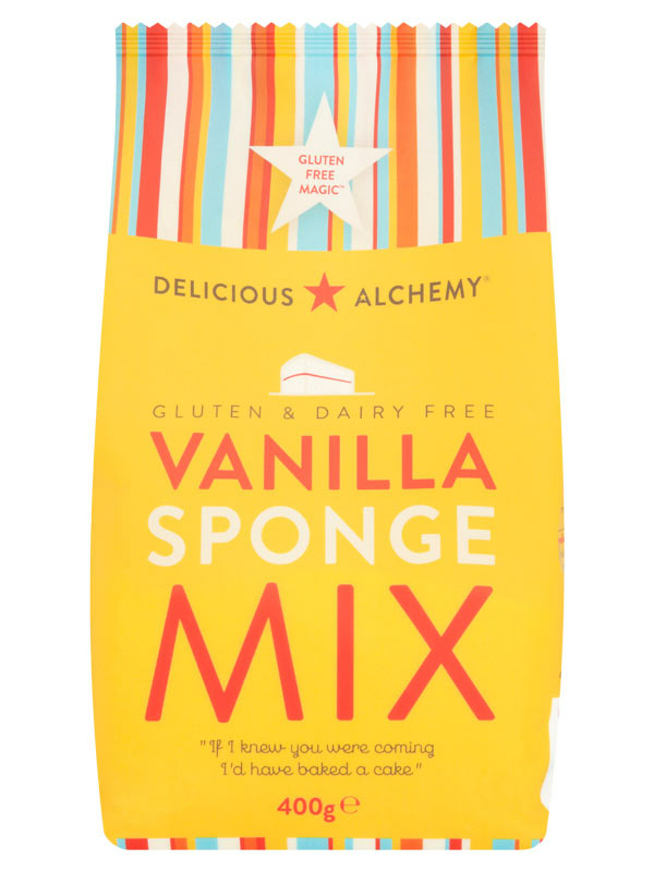 Vanilla Sponge Mix, Gluten Free 400g (Delicious Alchemy) | Healthy Supplies