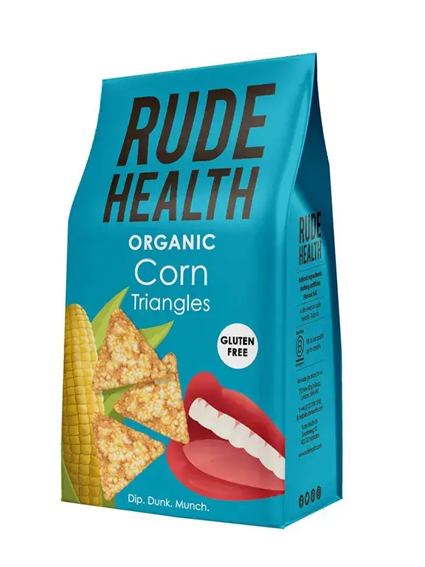 Organic Corn Triangles 100g (Rude Health) | Healthy Supplies