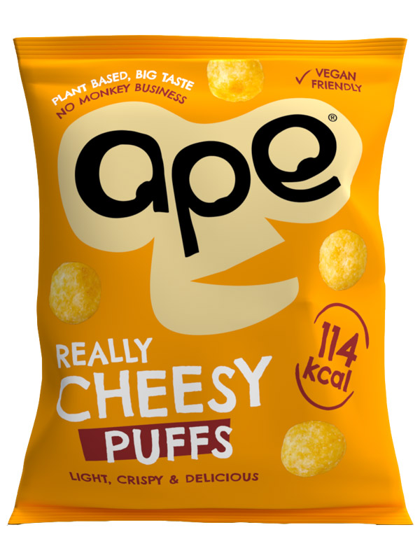 Really Cheesy Rice & Coconut Puffs 24g (Ape Snacks) | Healthy Supplies