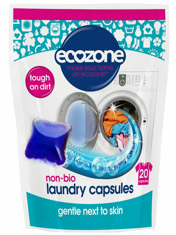 Non-Bio Laundry Capsules, 20 Pack (Ecozone) | Healthy Supplies