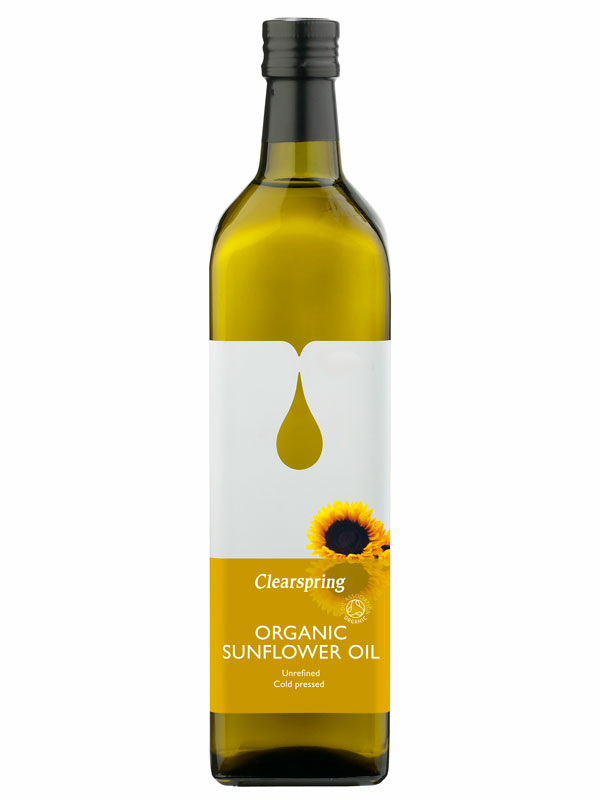 Sunflower Oil, Organic 1 Litre (Clearspring) | Healthy Supplies