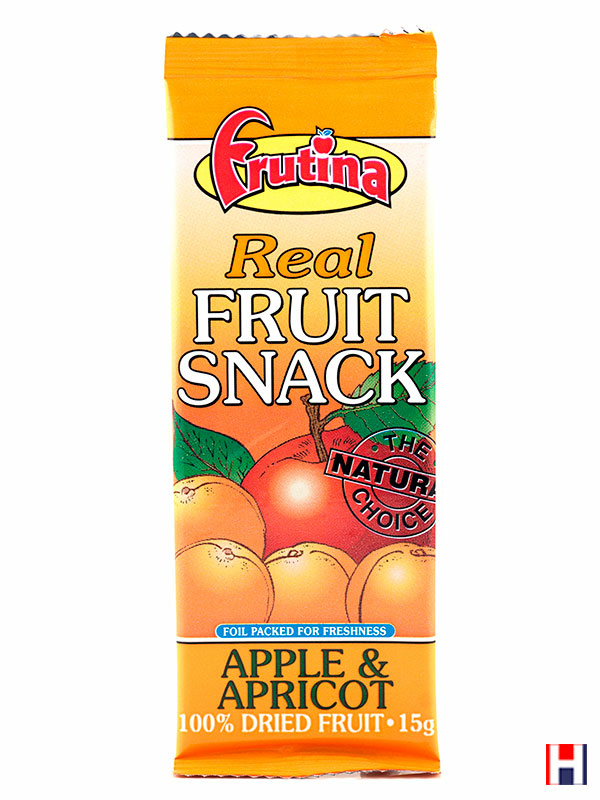 Real Fruit Snack Apple & Apricot 15g (Frutina) | Healthy Supplies