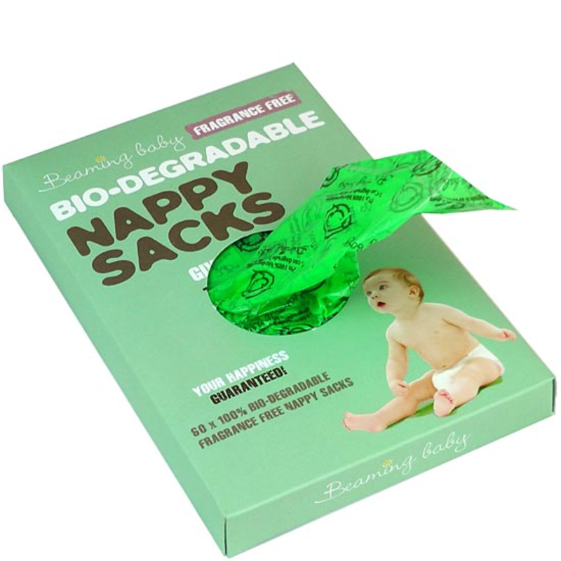 Bio-degradable Nappy Sacks, Fragrance Free x 60 (Beaming Baby ...