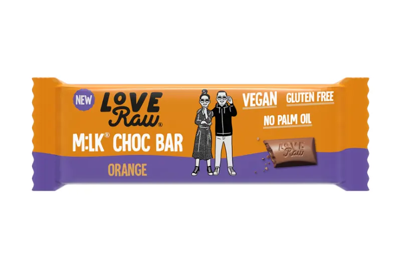 Orange M:lk Chocolate Bar 30g (Love Raw) | Healthy Supplies