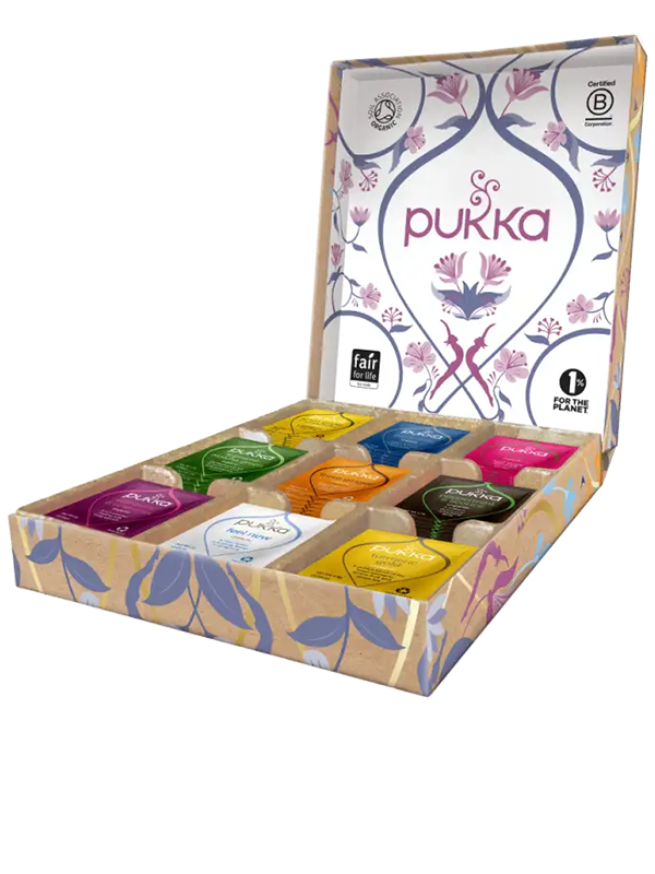 Organic Tea Selection Box, 45 Sachets (Pukka) | Healthy Supplies