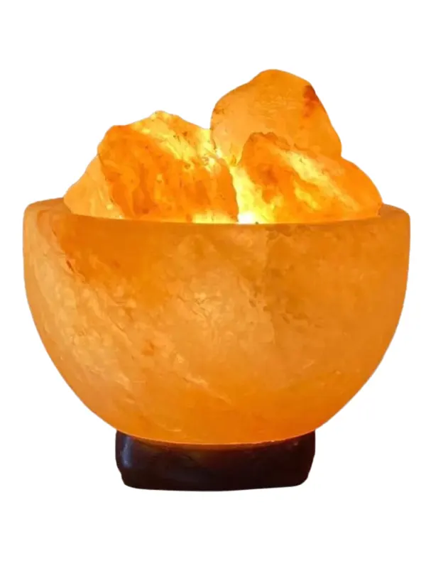 Himalayan Square Shaped Fire Bowl Salt Lamp (Revolution) | Healthy Supplies