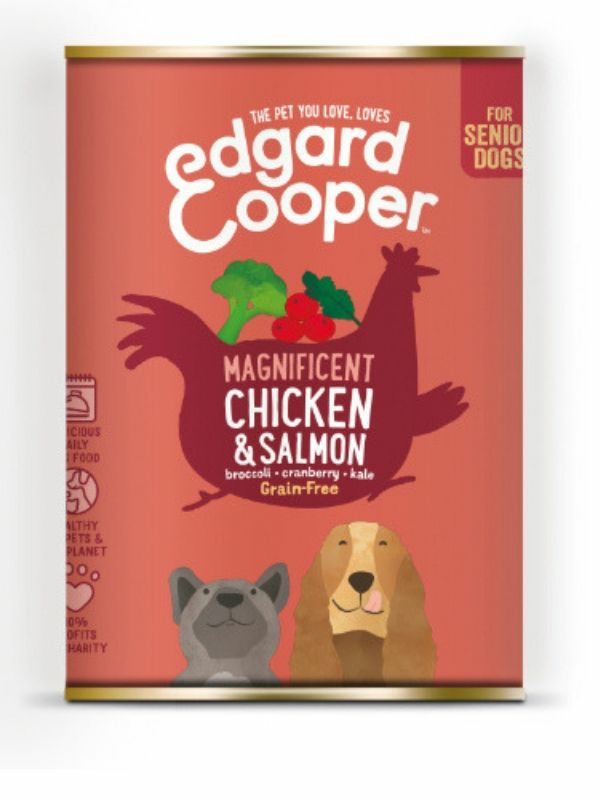 Chicken, Salmon, Broccoli and Kale 400g (Edgard & Cooper) | Healthy ...