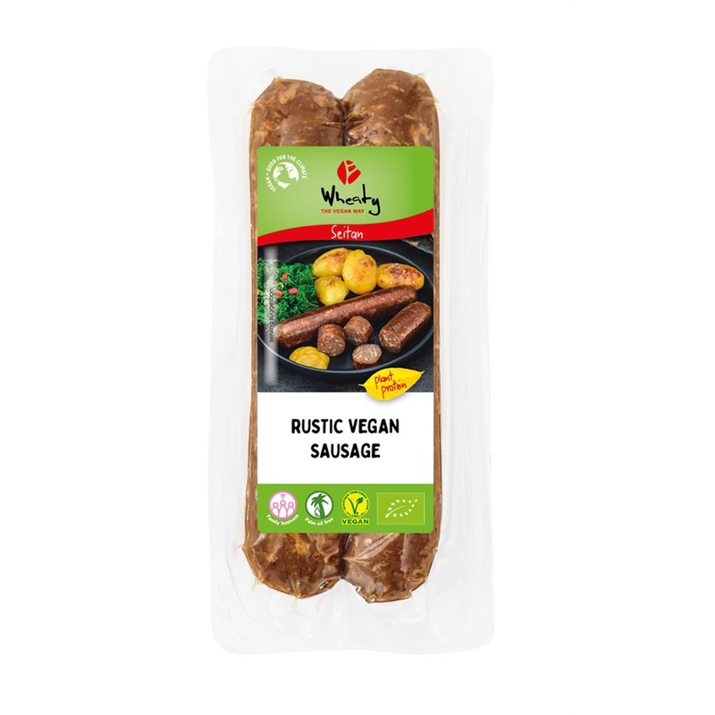 Organic Rustic Vegan Sausage 150g (Wheaty) | Healthy Supplies