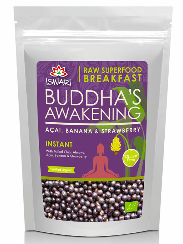 Acai, Banana & Strawberry Breakfast Mix, Organic 400g (Iswari ...