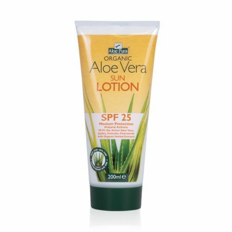 Aloe Vera Sun Lotion SPF25 200ml (Aloe Pura) | Healthy Supplies