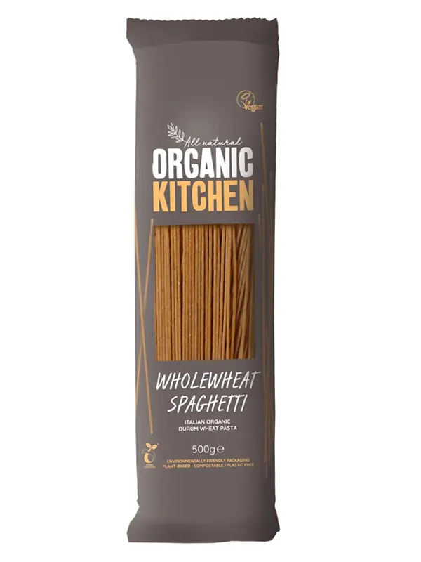 Organic Italian Wholewheat Spaghetti 500g (Organic Kitchen) | Healthy ...