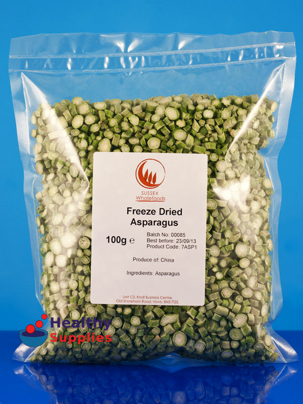 Freeze Dried Asparagus 100g Sussex Wholefoods | Healthy Supplies