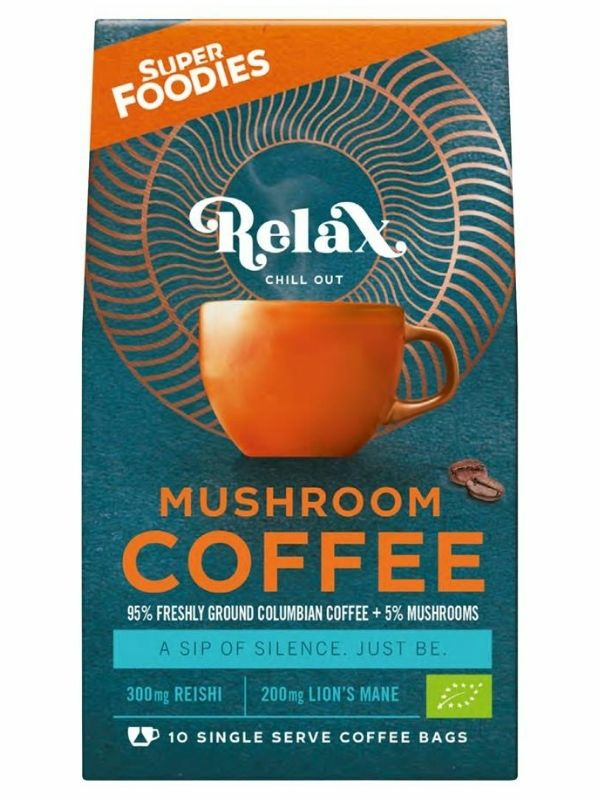 Mushroom Coffee Relax 10 bags (Superfoodies) | Healthy Supplies