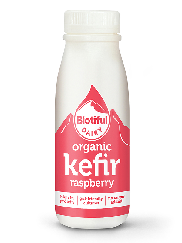 Organic Raspberry Kefir 250ml (Biotiful Dairy) | Healthy Supplies