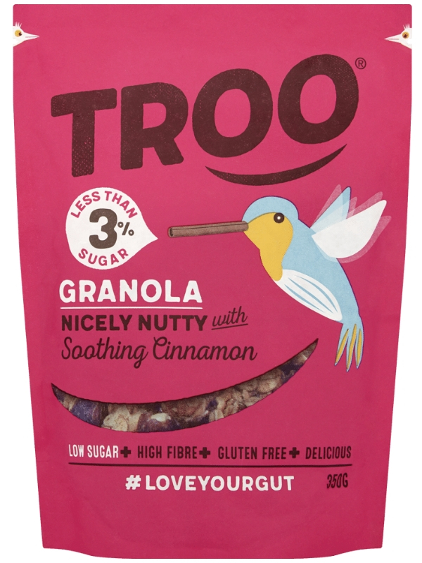 Nutty and Cinnamon Granola 350g (Troo) | Healthy Supplies
