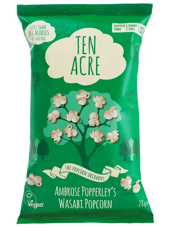 Wasabi Popcorn 28g (Ten Acre) | Healthy Supplies
