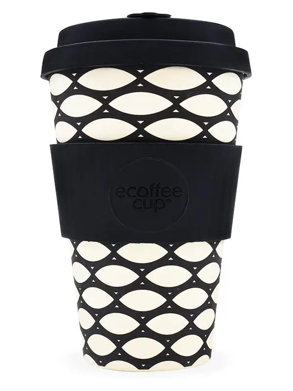Bamboo Fibre Basket Case Coffee Cup 400ml (Ecoffee Cup) | Healthy Supplies