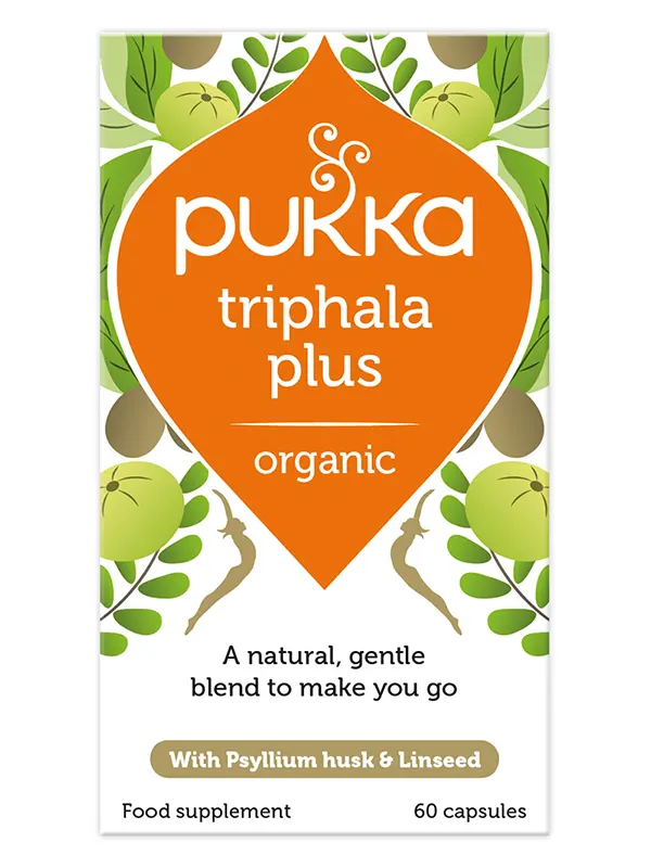 Organic Triphala Plus 60 Capsules (Pukka) | Healthy Supplies