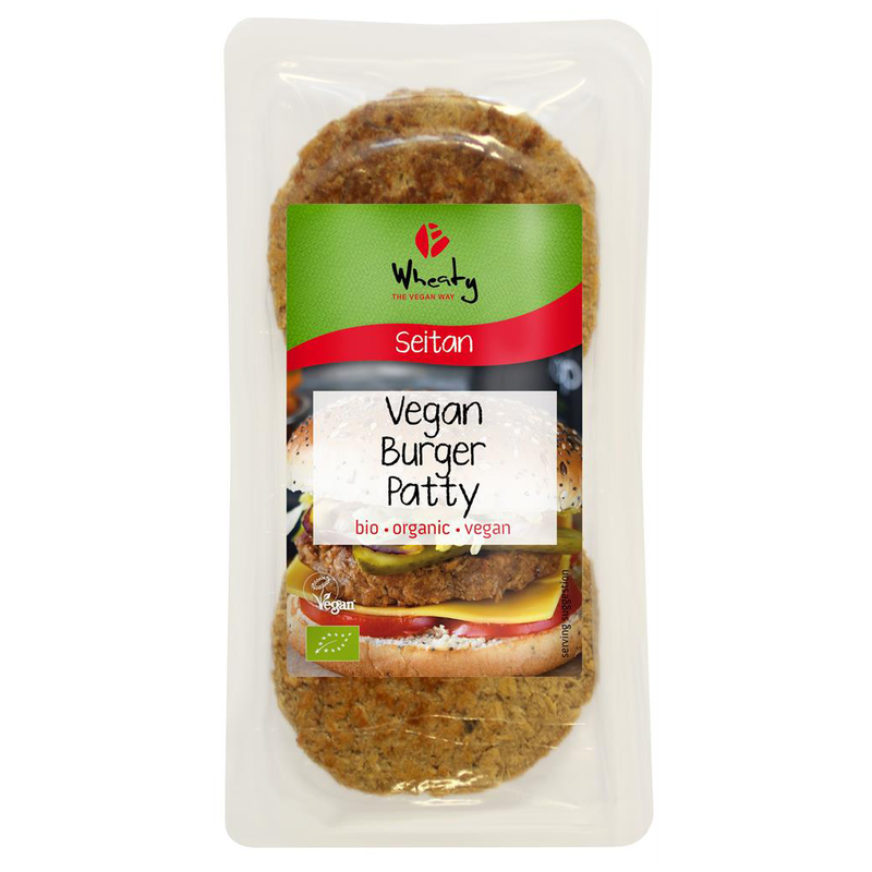Organic Premium Vegan Burger Patty 200g (Wheaty) | Healthy Supplies