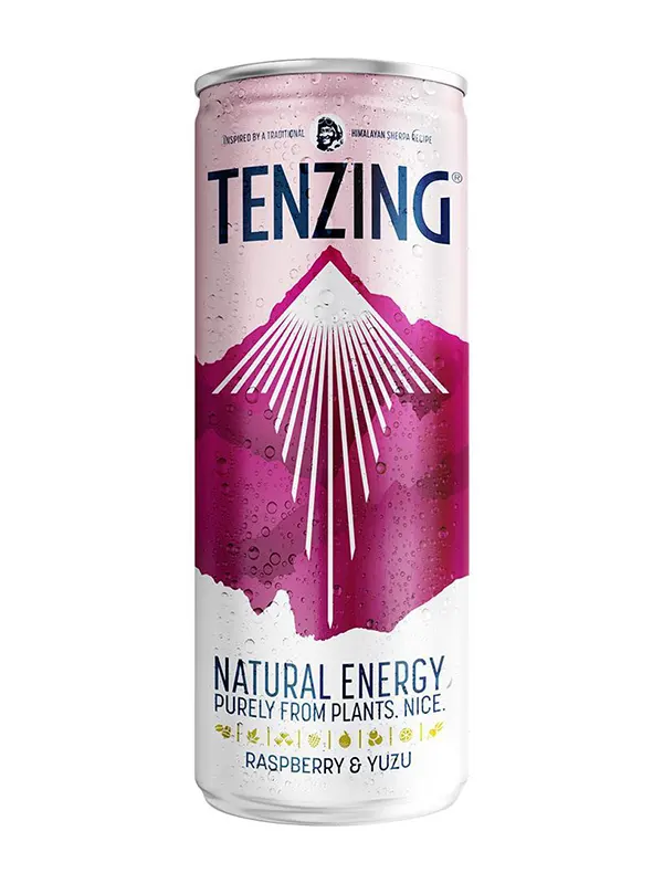 Raspberry Yuzu Energy Drink 250ml (Tenzing) | Healthy Supplies