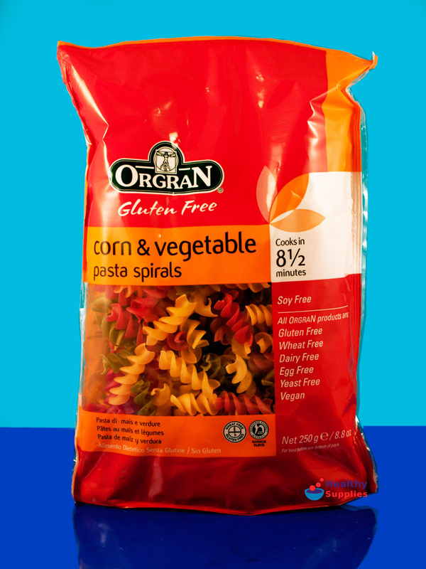 Spirals, Corn & Vegetable - Gluten-Free Pasta 250g (Orgran) | Healthy ...