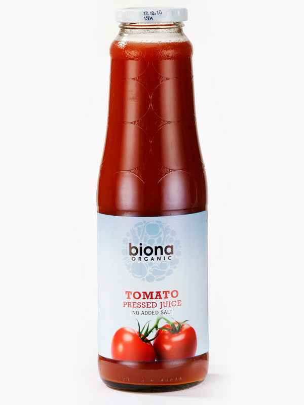 Pressed Tomato Juice, Organic 1 Litre (Biona) | Healthy Supplies