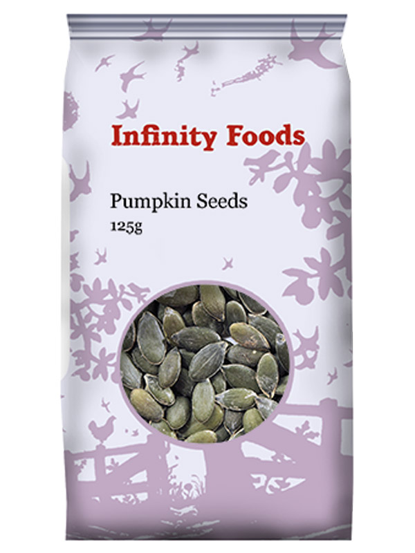 Infinity Foods Pumpkin Seeds 125g | Healthy Supplies