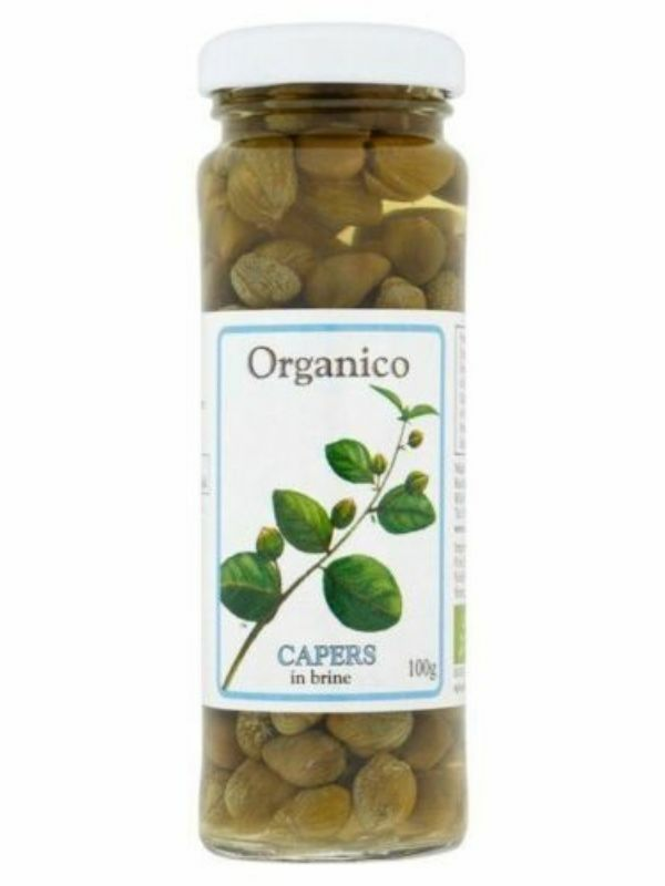 Capers in brine, Organic 100g (Organico) | Healthy Supplies