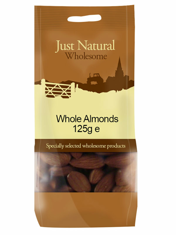 Whole Almonds 125g (Just Natural Wholesome) | Healthy Supplies