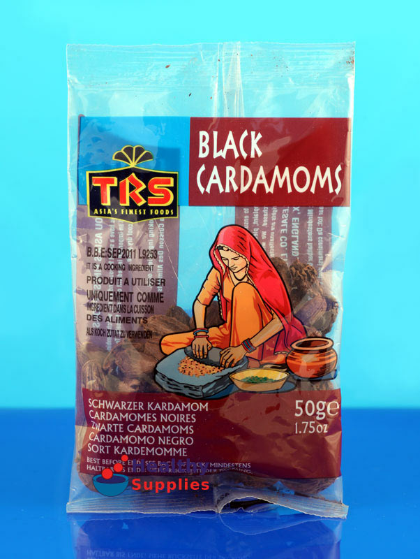 TRS Whole Black Cardamom 50g | Healthy Supplies