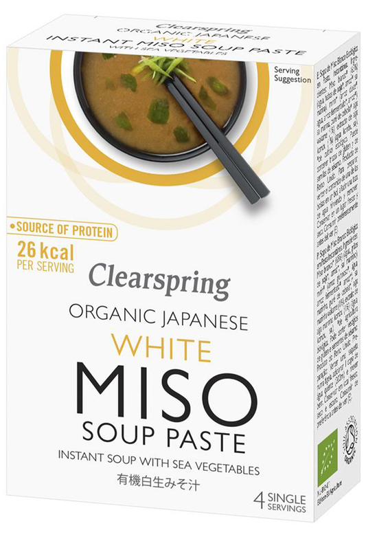 White Miso Soup Paste, Organic 4 x 15g (Clearspring) | Healthy Supplies