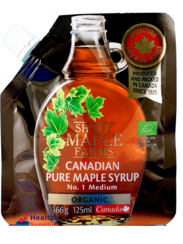 Organic Maple Syrup, 125ml Pouch (Shady Maple Farms) | Healthy Supplies